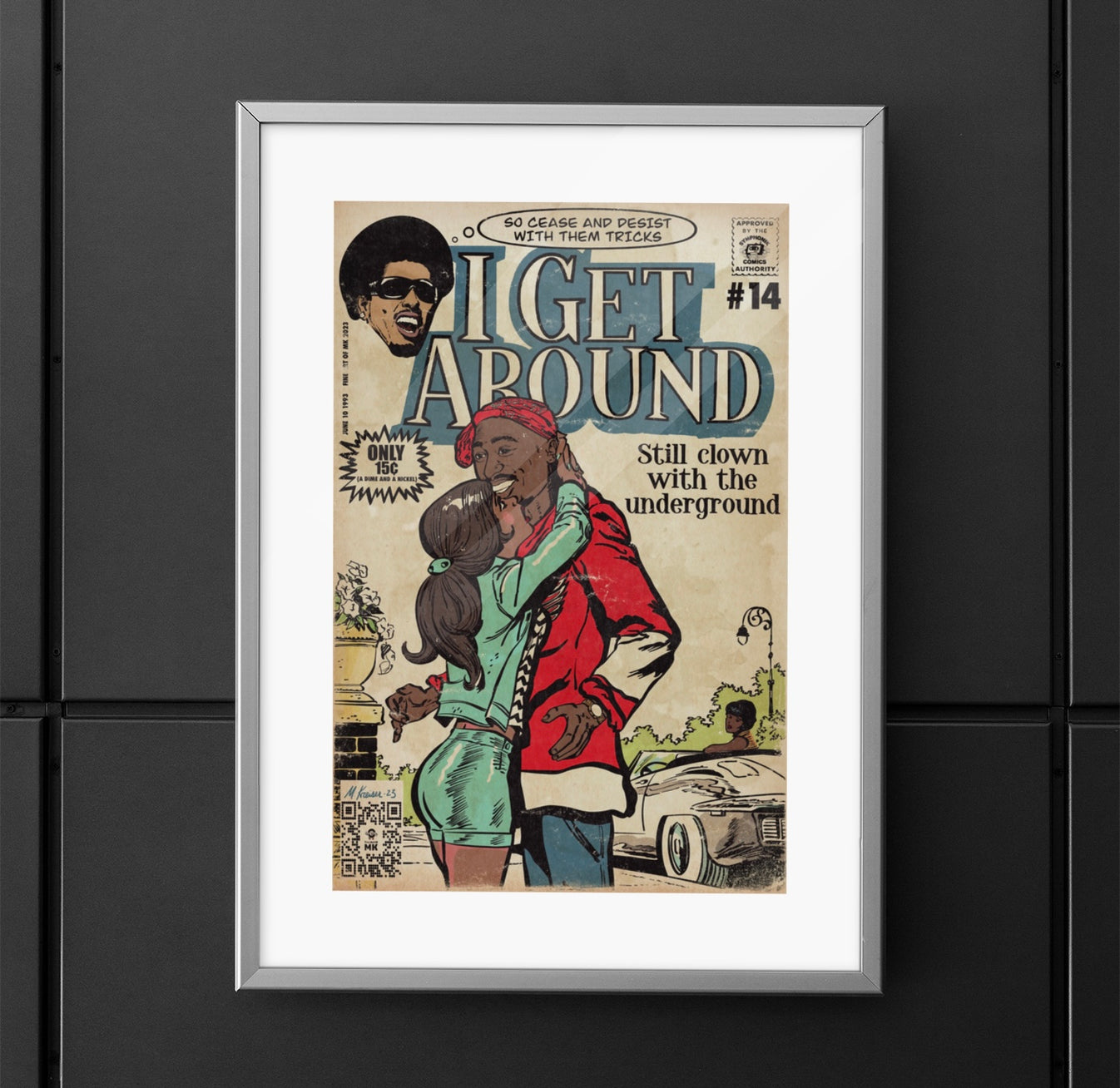 2Pac - I Get Around - Tupac - Vertical Matte Poster – Fine Art Of MK