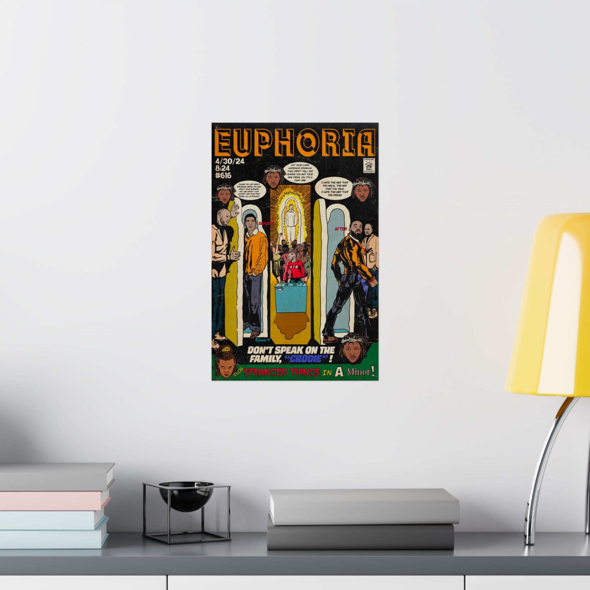 Kendrick Lamar - Euphoria - Matte Vertical Posters – Fine Art Of MK