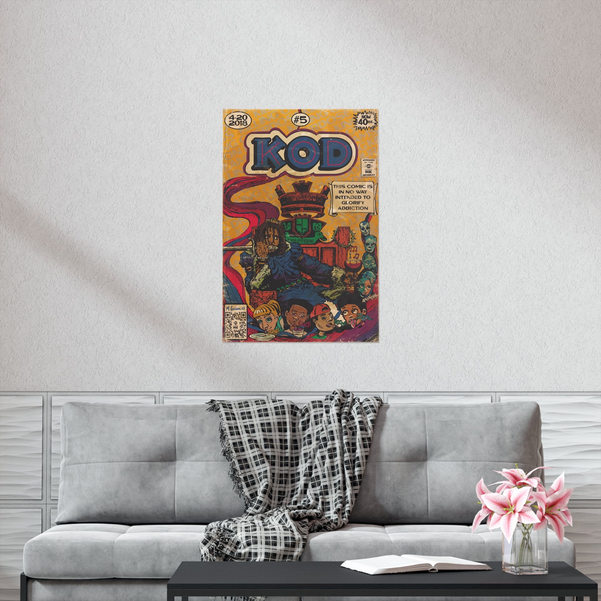 KOD - Vertical Matte Poster – Fine Art Of MK