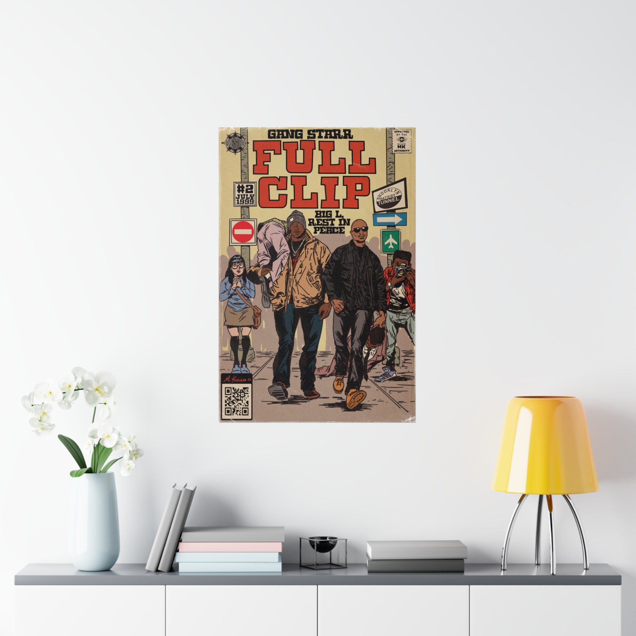 Gang Starr - Full Clip - Vertical Matte Poster – Fine Art Of MK